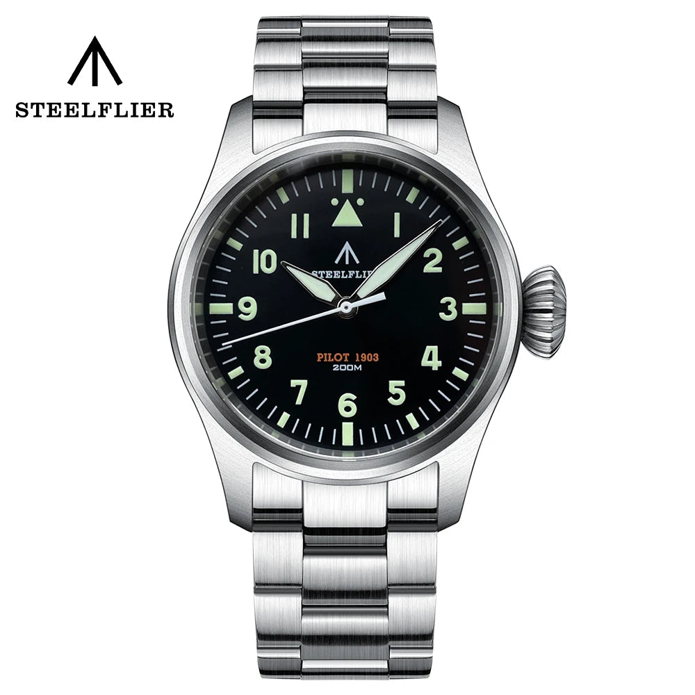 Buy Steelflier Watches -39mm Pilot Watch SF740 - Steeldive – Steeldive ...