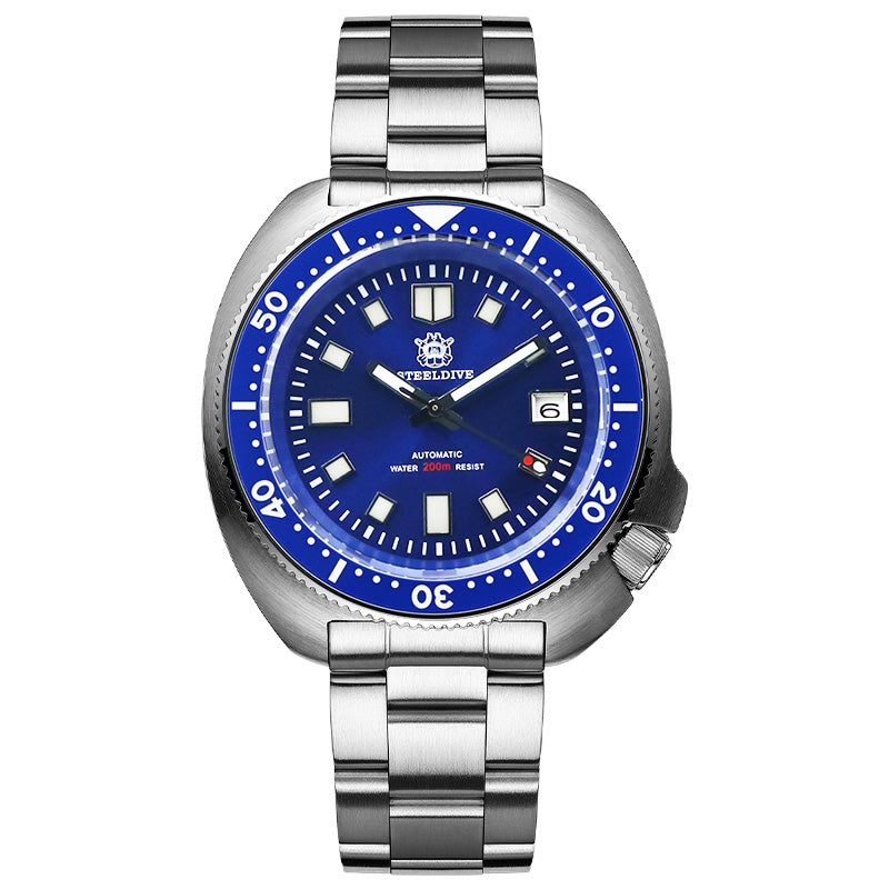 6105 Turtle Automatic Watch On Sale | Steeldive 200m Diver Watch ...